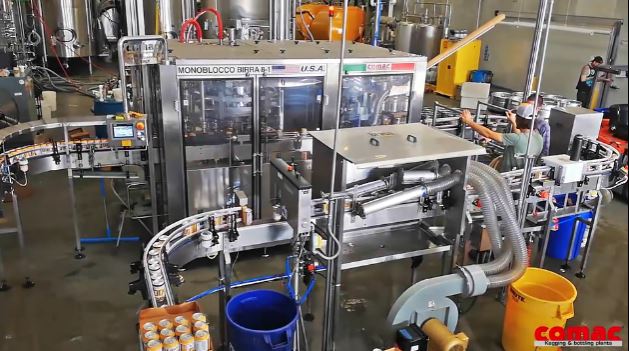 Comac can line mod. 8-1, installed at Live Oak Brewing Company (Texas, USA) - 3.500 KPH - Comac